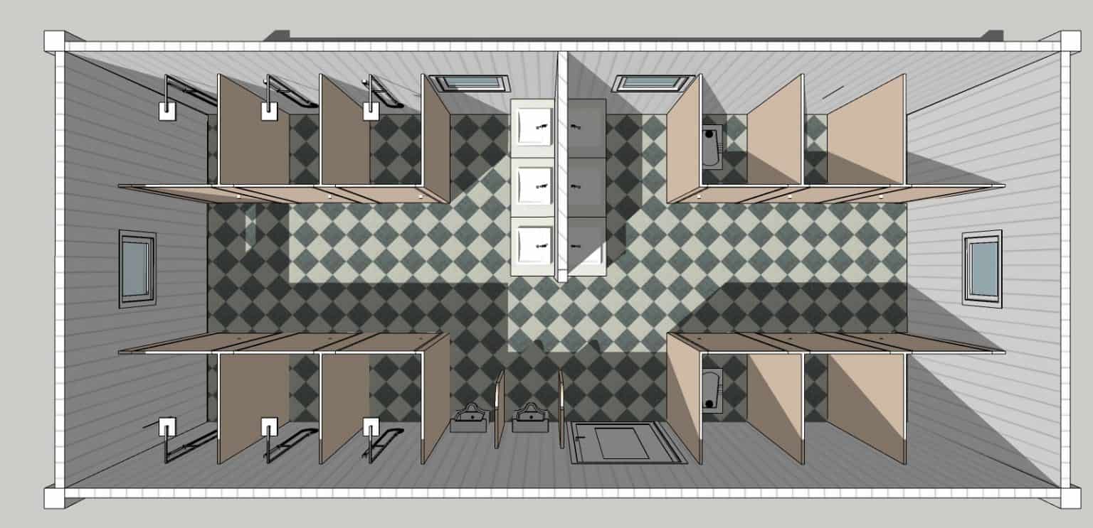 Ablution Block Manufacturer | Container Toilet | K-HOME